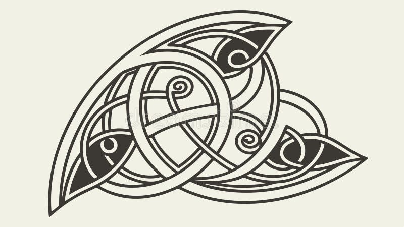 Intricate Celtic Knot Pattern Vector, Traditional and Symbolic Design ...