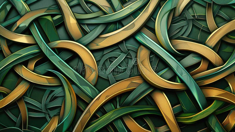 Intricate Celtic Knot with Vibrant Colors and Geometric Elements ...