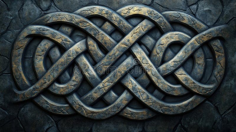 Intricate Celtic Knots and Elegant Patterns Form a Captivating Backdrop ...