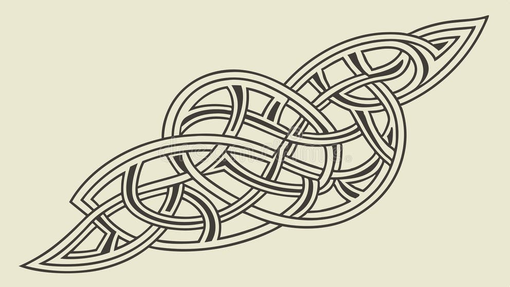 Intricate Celtic Knotwork Abstract Pattern Design, Vector Design ...