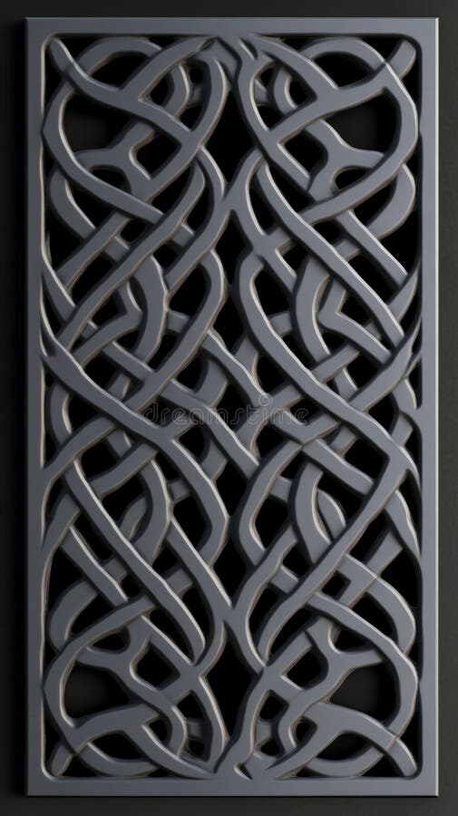 Intricate Celtic Knotwork Design Panel Stock Illustration ...