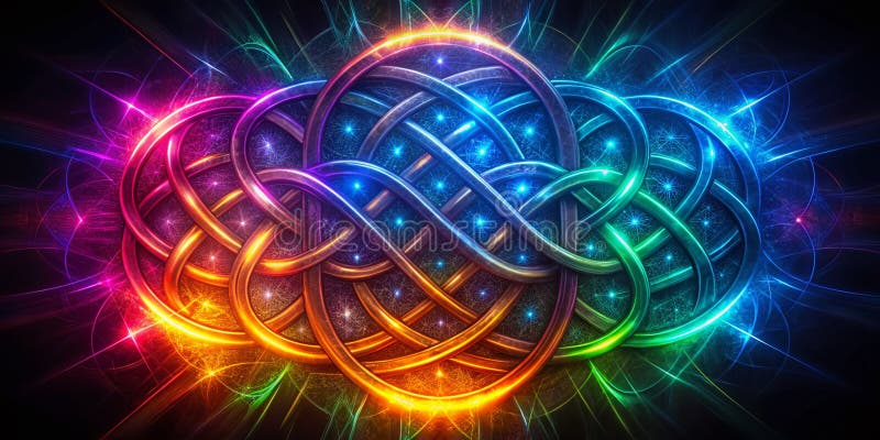 Intricate Celtic Knotwork a Long Exposure Exploration of Intertwined ...