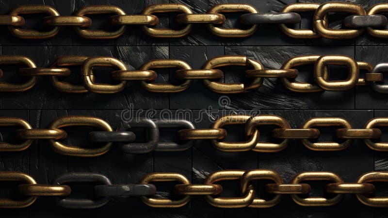 Intricate Chain Link Design with Rich Tones and Complex Patterns. High ...