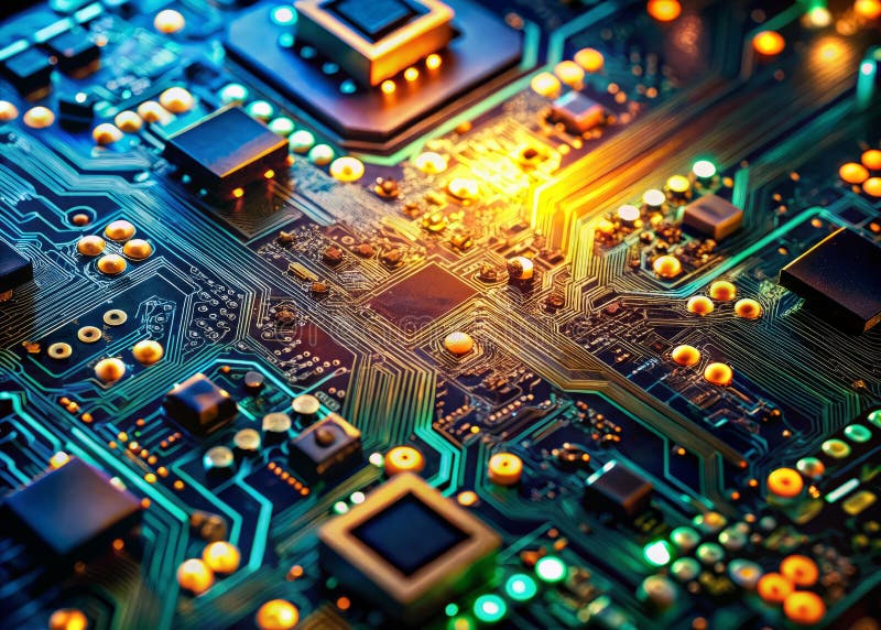 Intricate Circuit Board a Deep Dive into Computer Hardware Components ...
