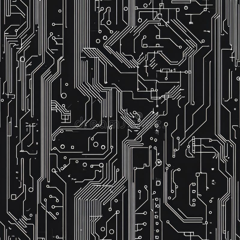 189 Black Circuit Diagram White Background Stock Photos - Free ...