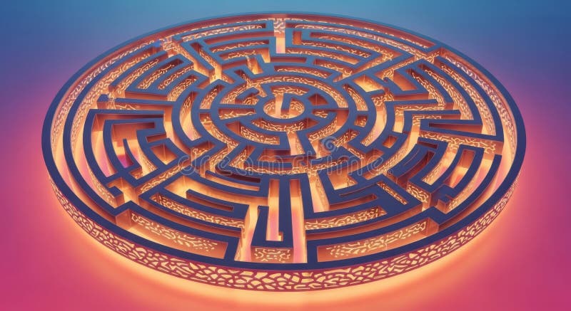 Golden Circular Pathways Stock Illustrations – 125 Golden Circular ...