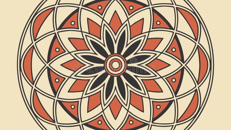 Intricate Circular Pattern with Tribal or Sunburst Elements Vector ...