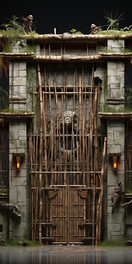 Intricate Clockpunk Jungle Structure: Raw Realistic 3d Artwork Stock ...