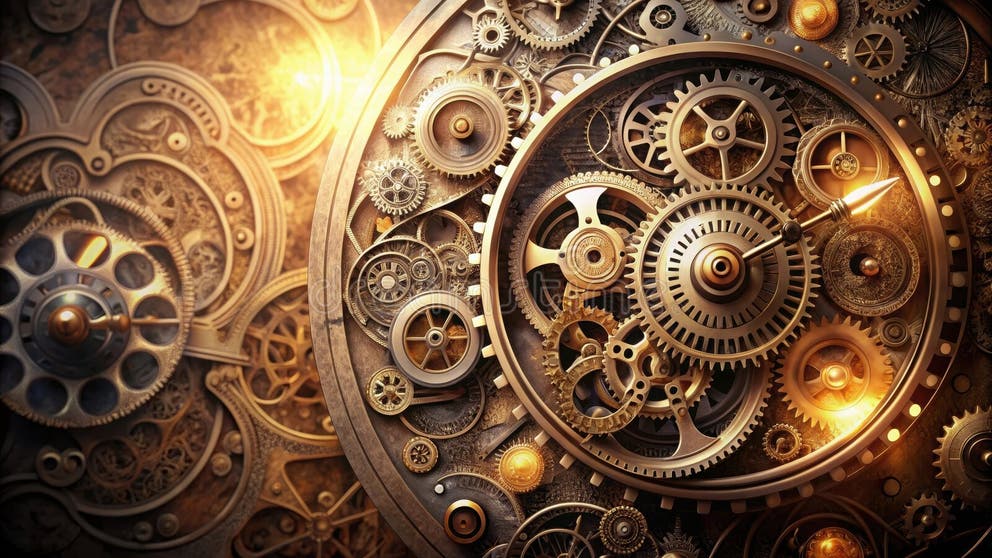 Intricate Clockwork Mechanism a Detailed Exploration of Interlocking ...