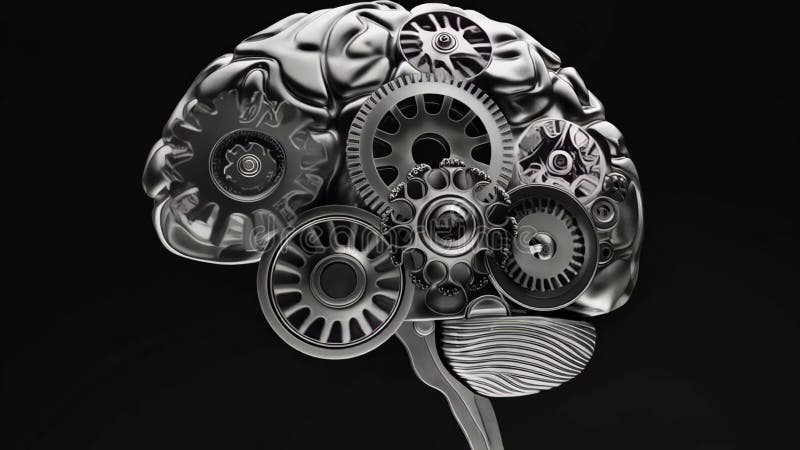Transparent Brain Model Revealing Intricate Clockwork Mechanism ...