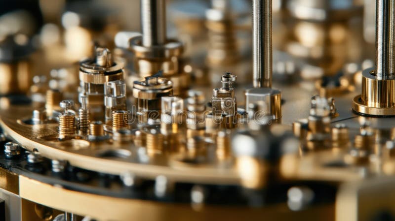 Intricate Clockwork Mechanism Showing Precision Engineering Stock Image ...