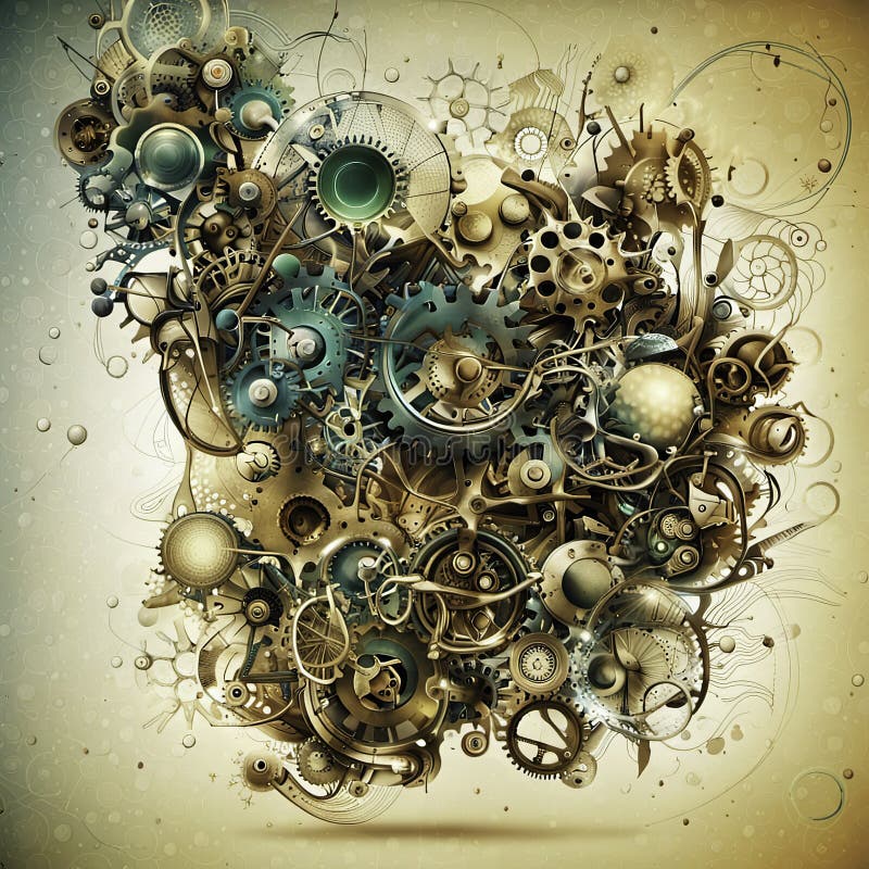 Intricate Clockwork Mechanism: a Steampunk Masterpiece Stock ...