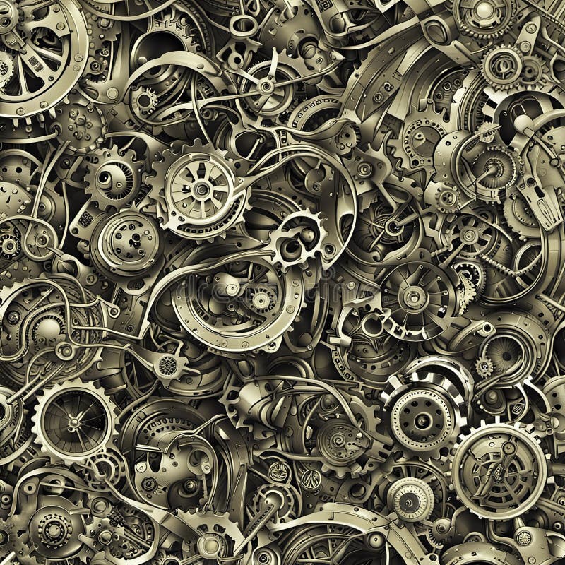 Intricate Clockwork Mechanism: a Tapestry of Gears and Cogs Stock ...