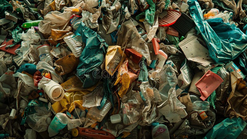 An Intricate Close Up of a Massive Heap of Plastic Trash, Featuring ...