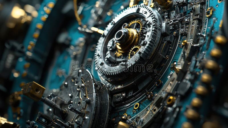 Intricate Close Up of Mechanical Gears and Components Stock Image ...