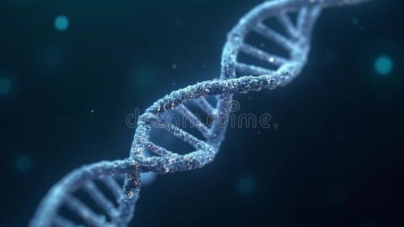 Intricate Close-up of a Mesmerizing DNA Double Helix Structure ...