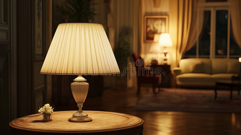 Intricate Close Up of a Table Lamp in High Resolution Stock Image ...