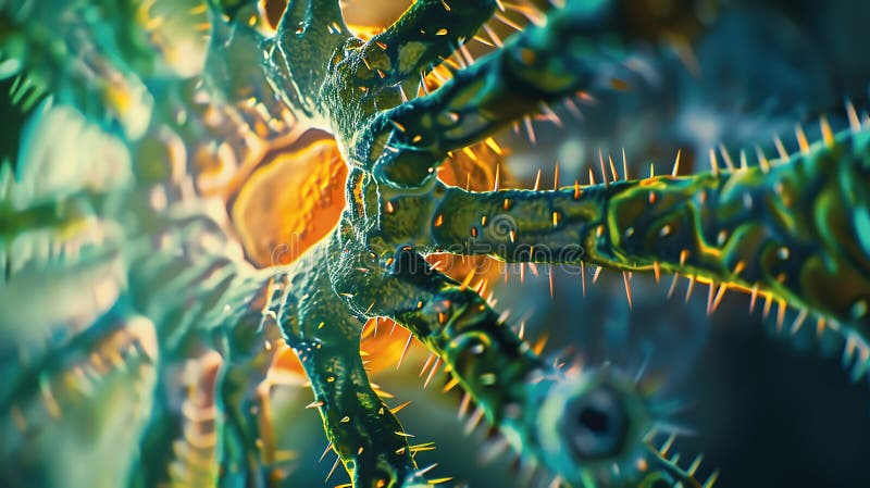 Intricate Close-Up of a Unique Sea Creature Stock Illustration ...