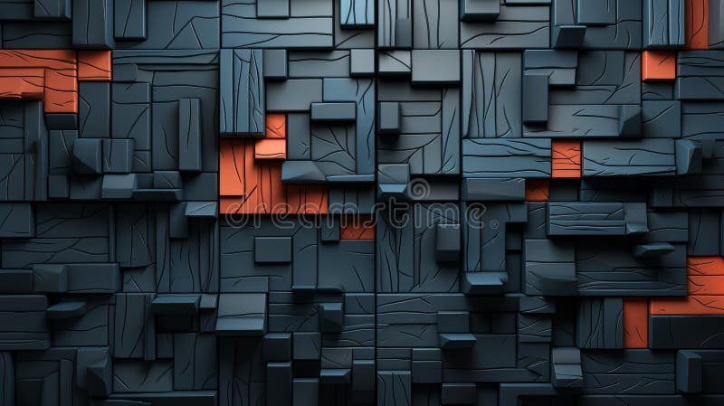 Intricate Closeup of Rectangular Shapes with Geometric Patterns ...