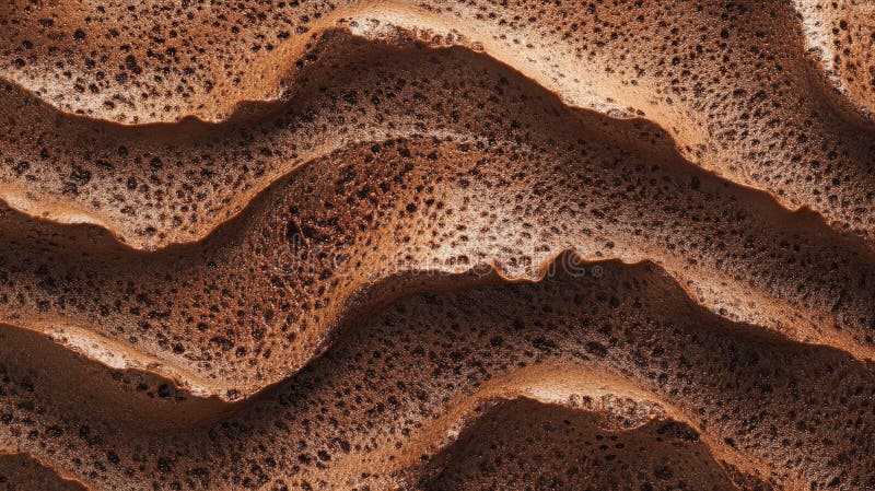 An Intricate CloseUp View of the Delicate Mocha Mousse Texture that ...