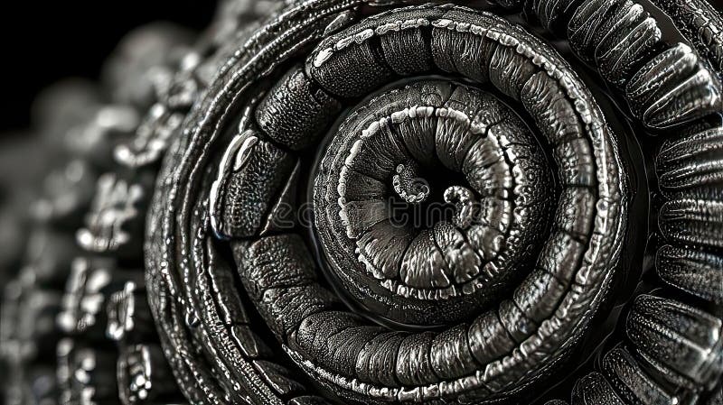 Intricate Coiled Design for Nectar Sipping Stock Illustration ...