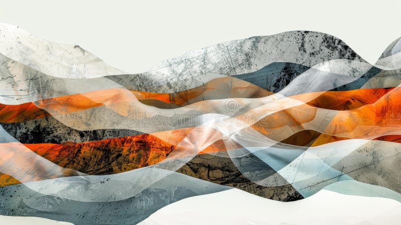 Intricate Collage of Translucent Layers for a Complex Visual, Ai ...