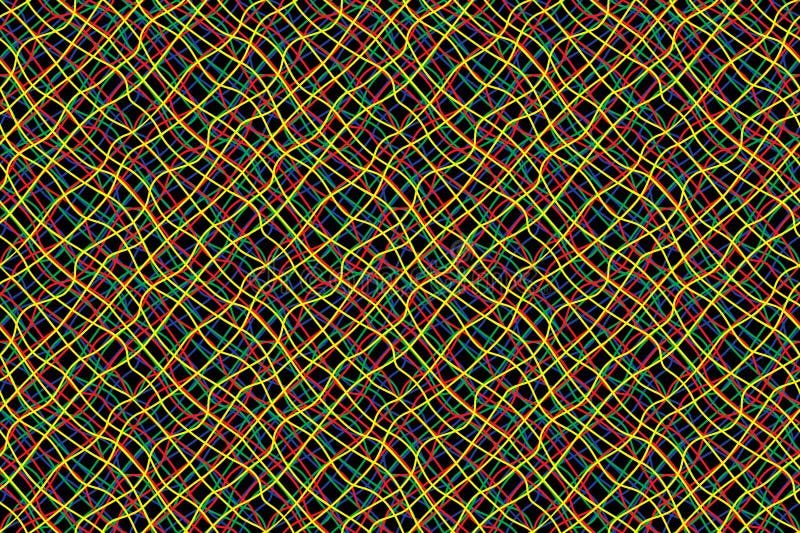 Intricate Colored Wires Abstract Seamless Pattern Stock Vector ...