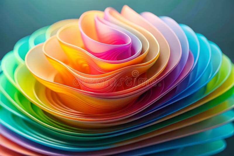 Intricate Colorful Shapes in Abstract Macro Photography Exploring Depth ...