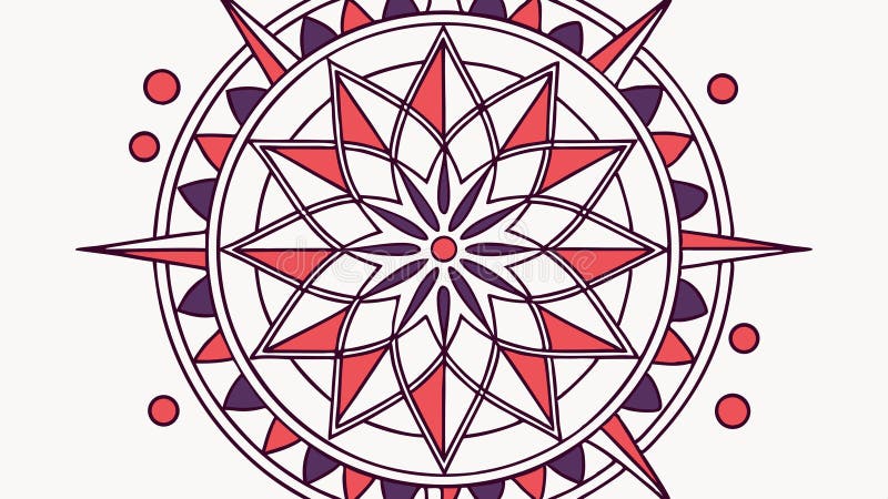 Intricate Compass Rose Mandala, Vector Design Generative AI Stock ...