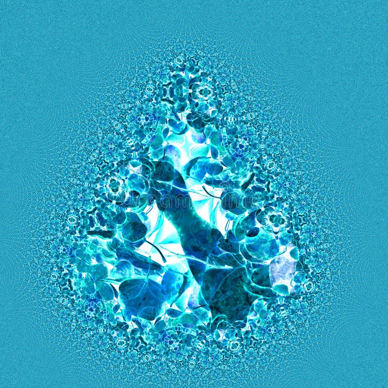 Turquoise Art Deco Style Patterns and Designs Stock Illustration ...