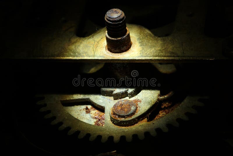 Clockwork: the Inner Mechanism of a Watch Stock Image - Image of ...