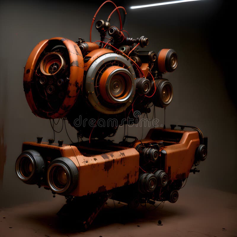 An Intricate and Complex Machine. Stock Image - Image of artistic ...