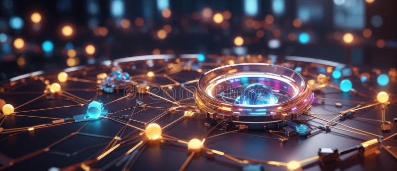 Intricate and Complex Network Symbolizing Connections in a Digital and ...