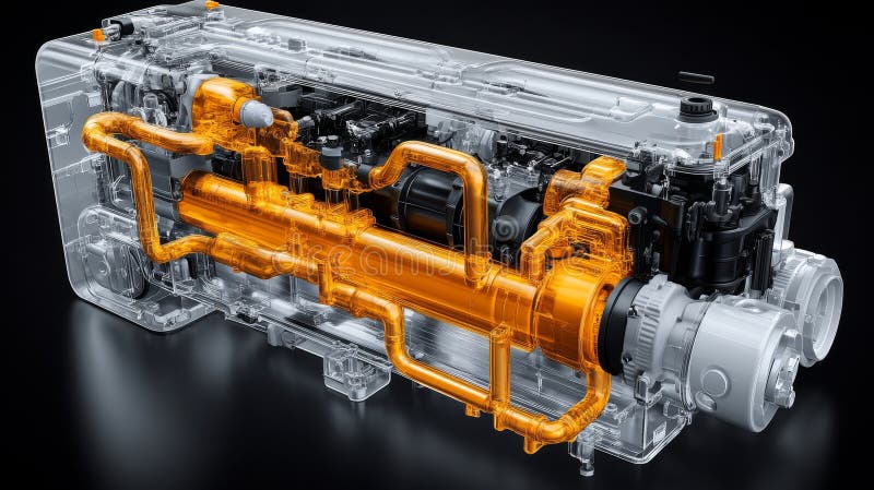 The Intricate Components of a Mechanical Device are Revealed through a ...