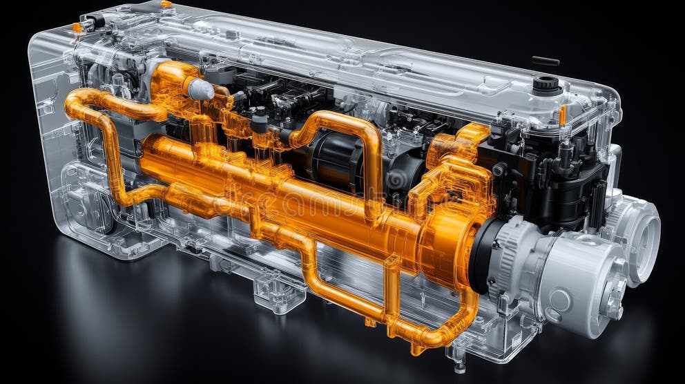 The Intricate Components of a Mechanical Device are Revealed through a ...