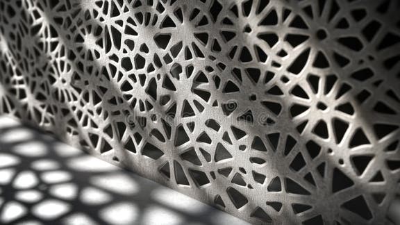 Intricate Concrete Latticework Stock Illustration - Illustration of ...