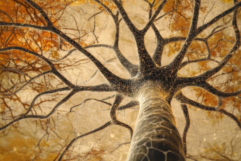 Intricate Connection of Neural Pathways Represented by Tree Roots in ...