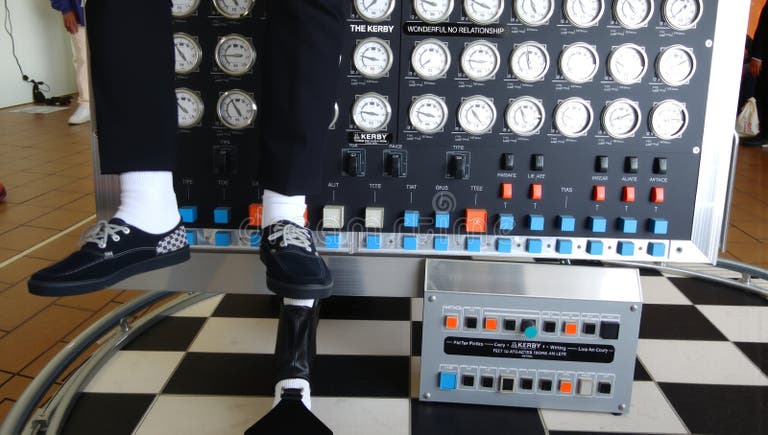 Intricate Control Panel Scene Stock Photo - Image of design, people ...