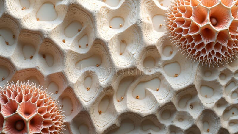 Intricate Coral Texture, Realistic 3D Render of High Quality Image ...