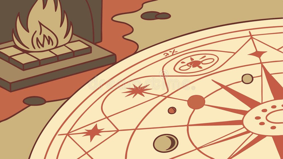 Intricate Cosmic Map with Sun, Lunar Eclipse, Celestial Harmony, Vector ...