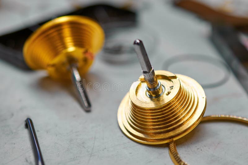 Intricate Craftsmanship of a Conical Drum with Detailed Chronometer ...