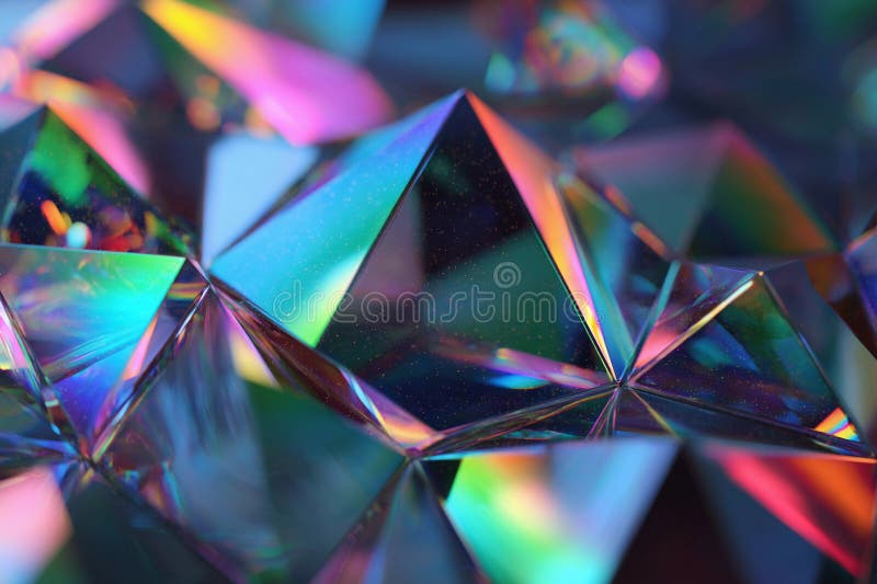 Captivating Holographic Crystal Patterns Shimmering in Light ...