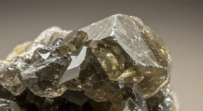 Smoky Quartz Crystal Cluster: Close-Up Macro Photography Stock Photo ...