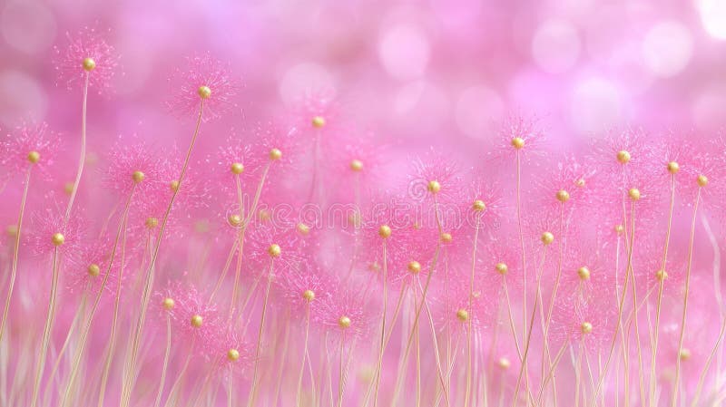 An Intricate 3D Depiction of a Neuron in Pink and Yellow Hues ...