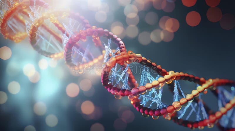 Intricate 3D Model of DNA Molecules Unveiled Stock Image - Image of ...