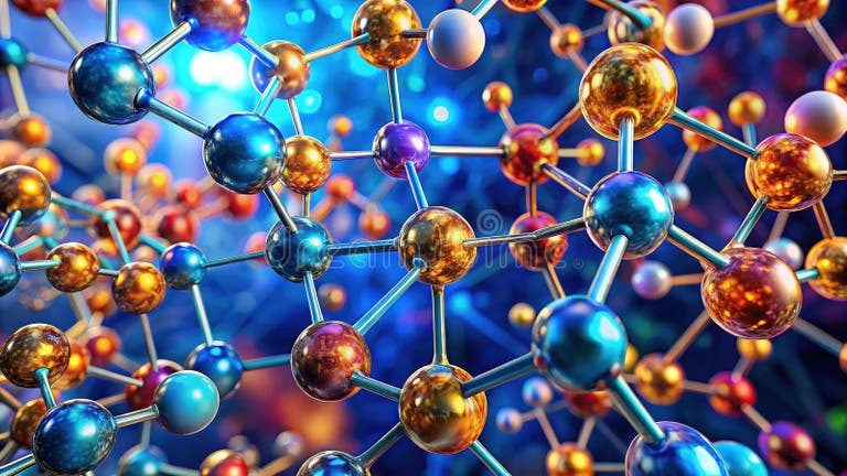 Intricate 3D Molecular Structure Visualization a Detailed Look at ...