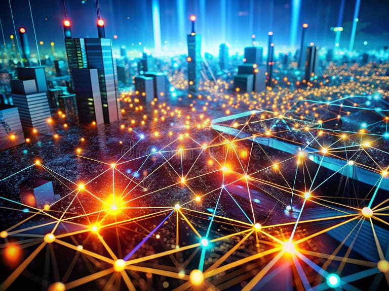 Intricate 3D Network Connection Visualizes the Future of Digital ...