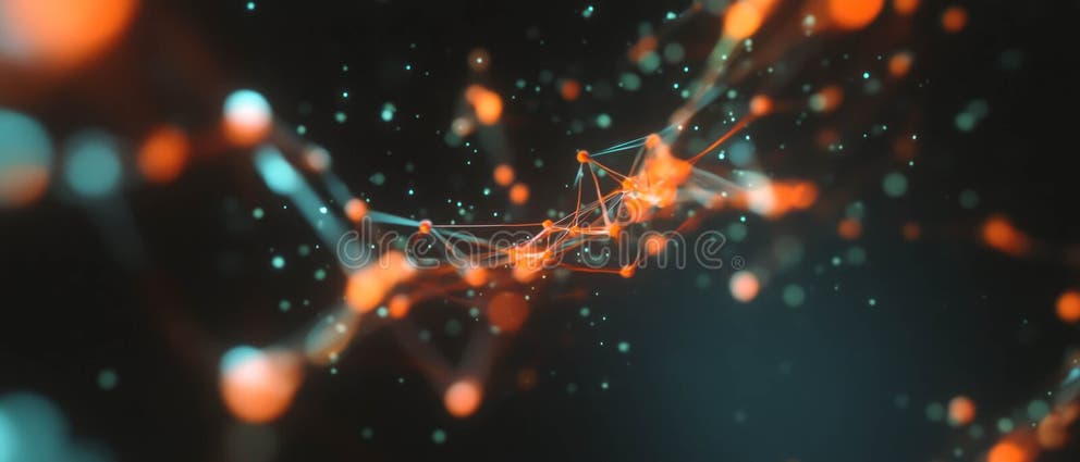 Intricate 3D Network Graphs Illustrating Data Connections in a Dynamic ...
