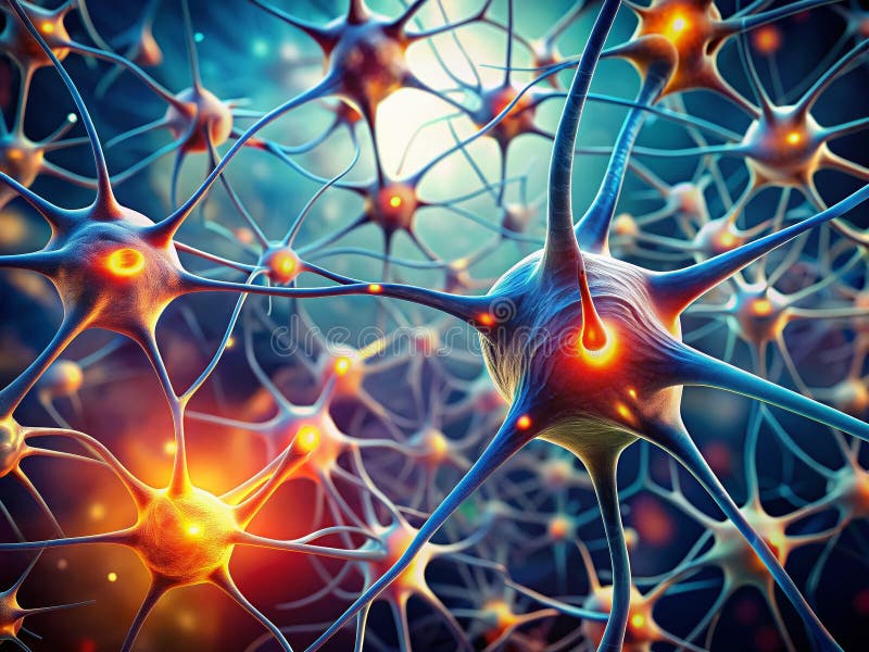 Intricate 3D Neuron Network a Minimalist AIGenerated Illustration of a ...
