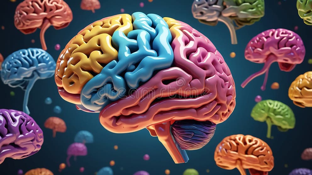 Intricate 3D Render of the Human Brain: a Stunning Visualization of ...